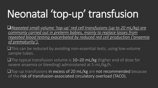 Neonatal transfusion | PPTX