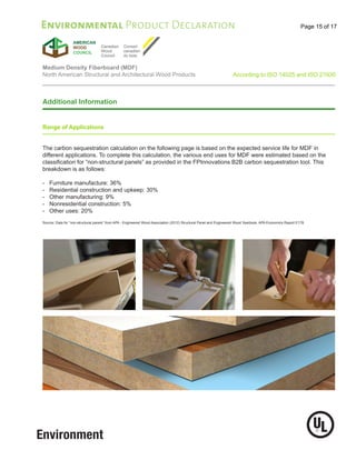 iMovR Environmental Product Declaration, American Wood Council | PDF