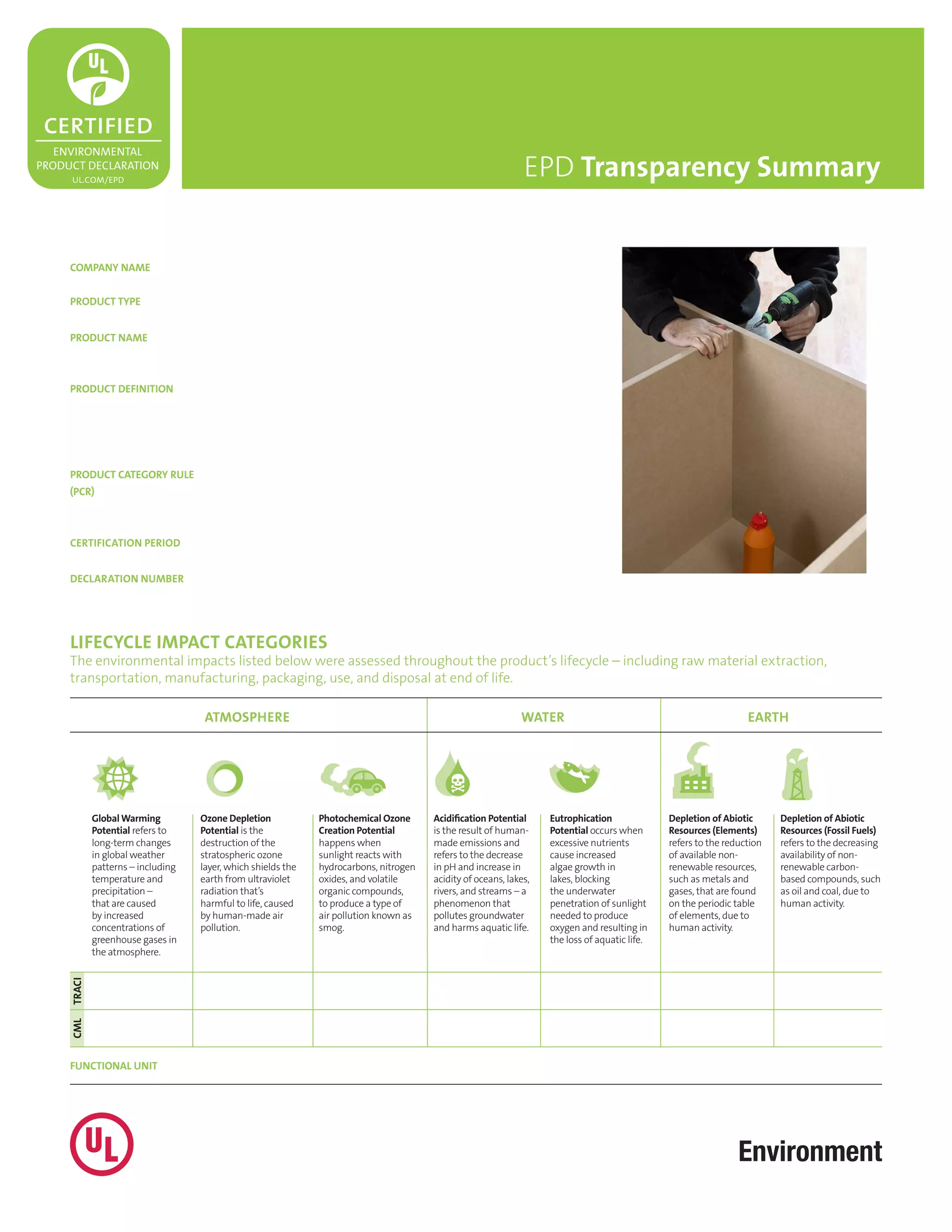 iMovR EPD Transparency Summary, UL | PDF