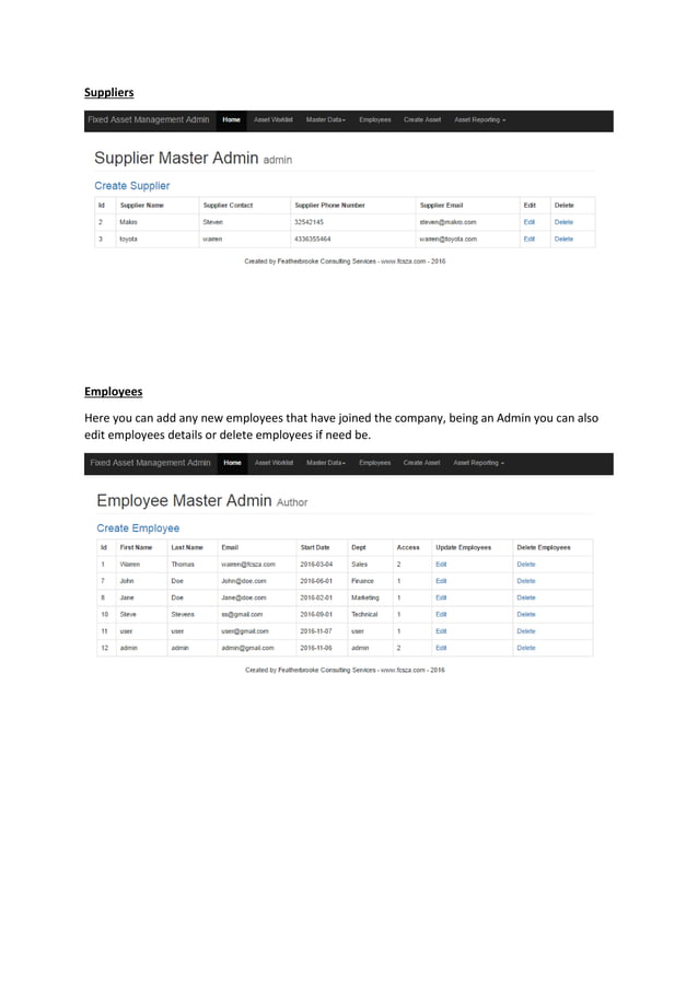 FAM - FixedAssetManagementSystemUserManual | PDF | Operating Systems ...
