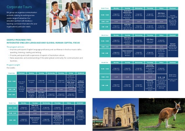 Education Tour brochure
