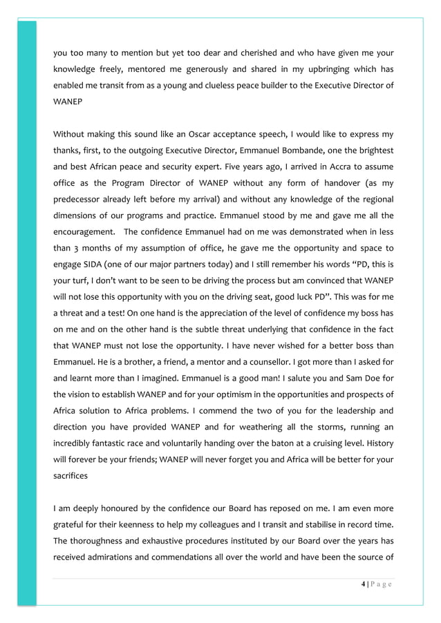 ED's acceptance speech | PDF