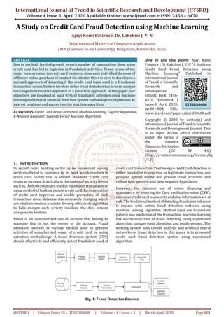 A Study on Credit Card Fraud Detection using Machine Learning | PDF