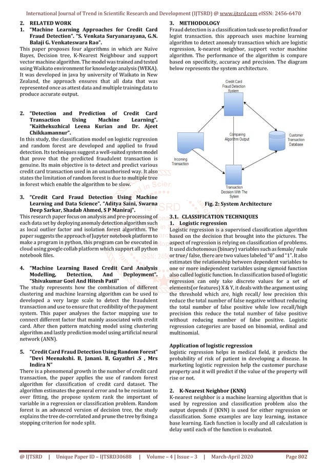 A Study on Credit Card Fraud Detection using Machine Learning | PDF