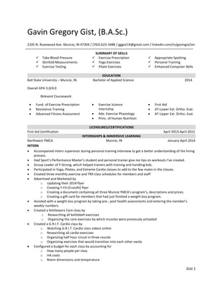 Official Resume | DOCX | Physical Therapy | Wellness