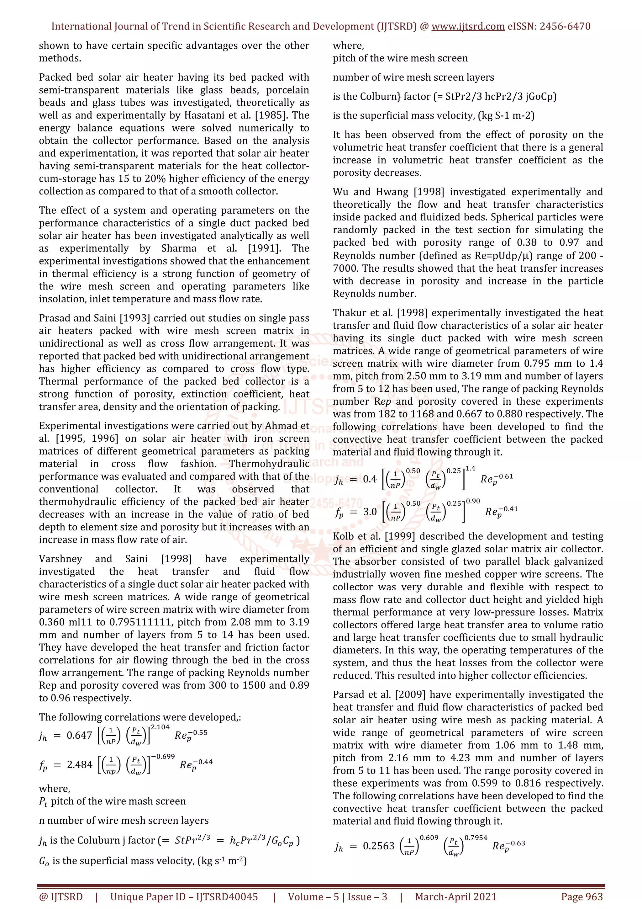 Literature Review of Solar Energy Engineering | PDF