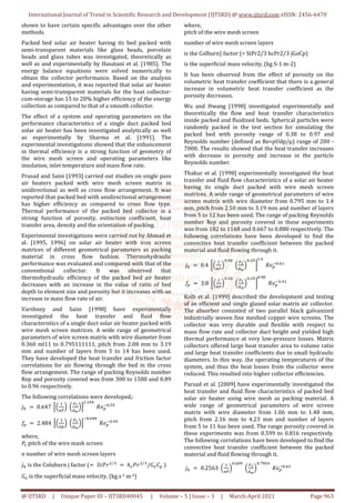 Literature Review of Solar Energy Engineering | PDF
