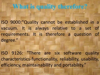ISO’s Perspective on Quality | PPT