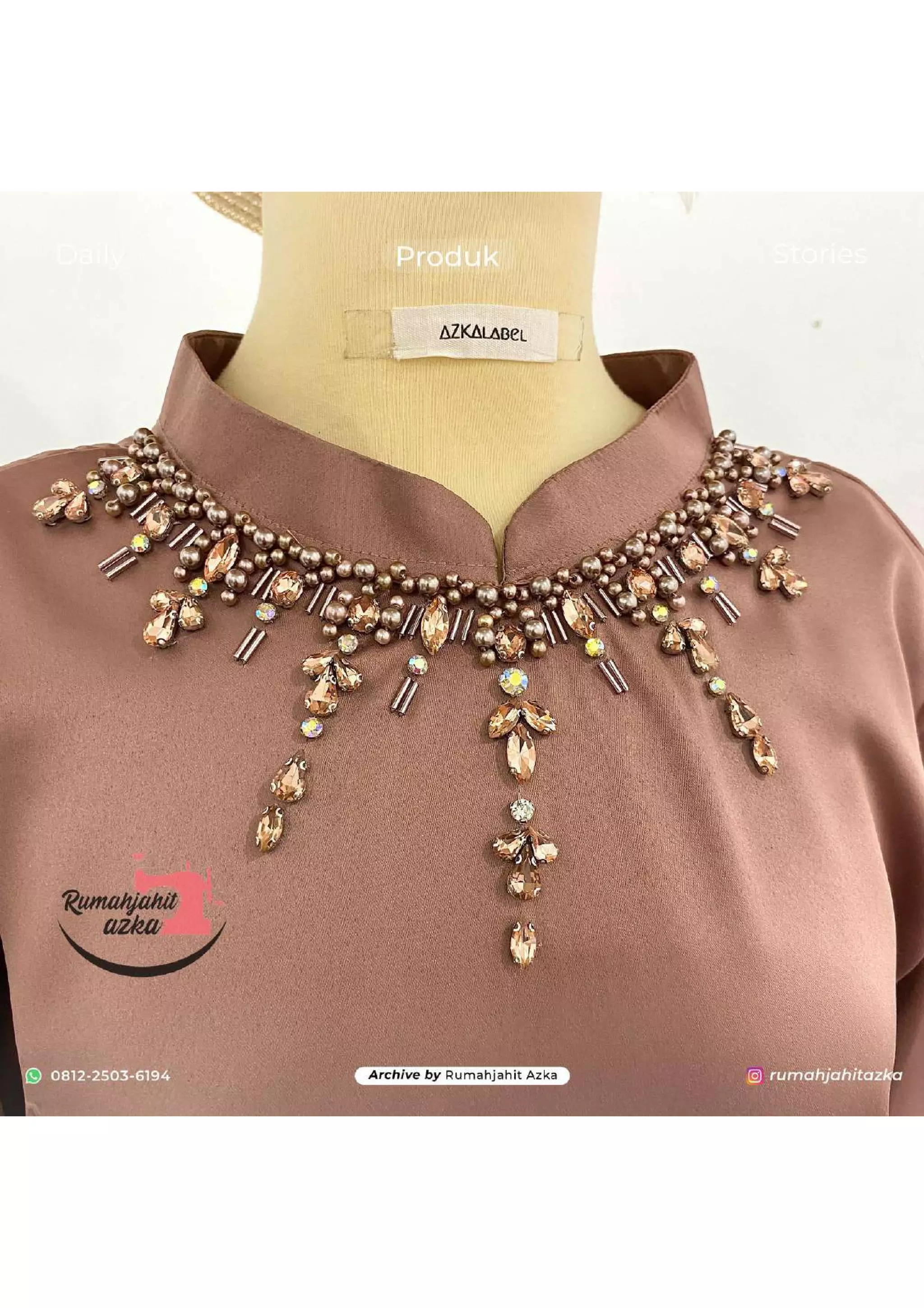 Dress Satin Payet by Rumah Jahit Azka | PDF