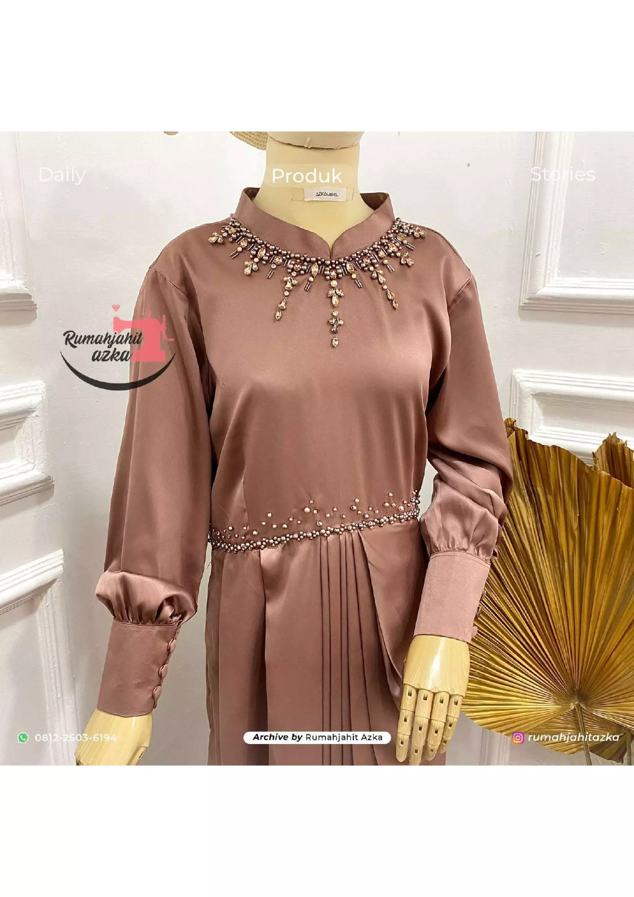 Dress Satin Payet by Rumah Jahit Azka | PDF
