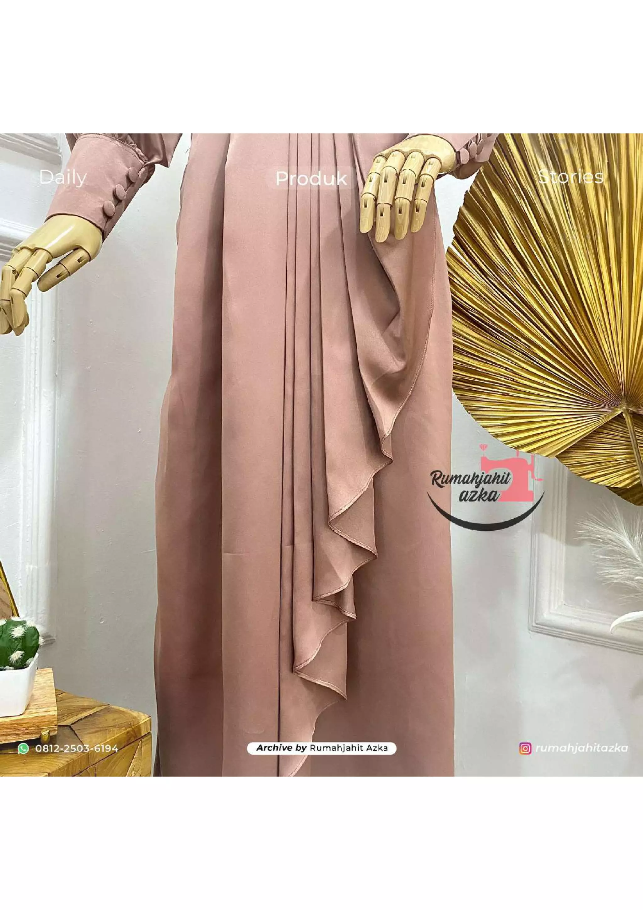 Dress Satin Payet by Rumah Jahit Azka | PDF