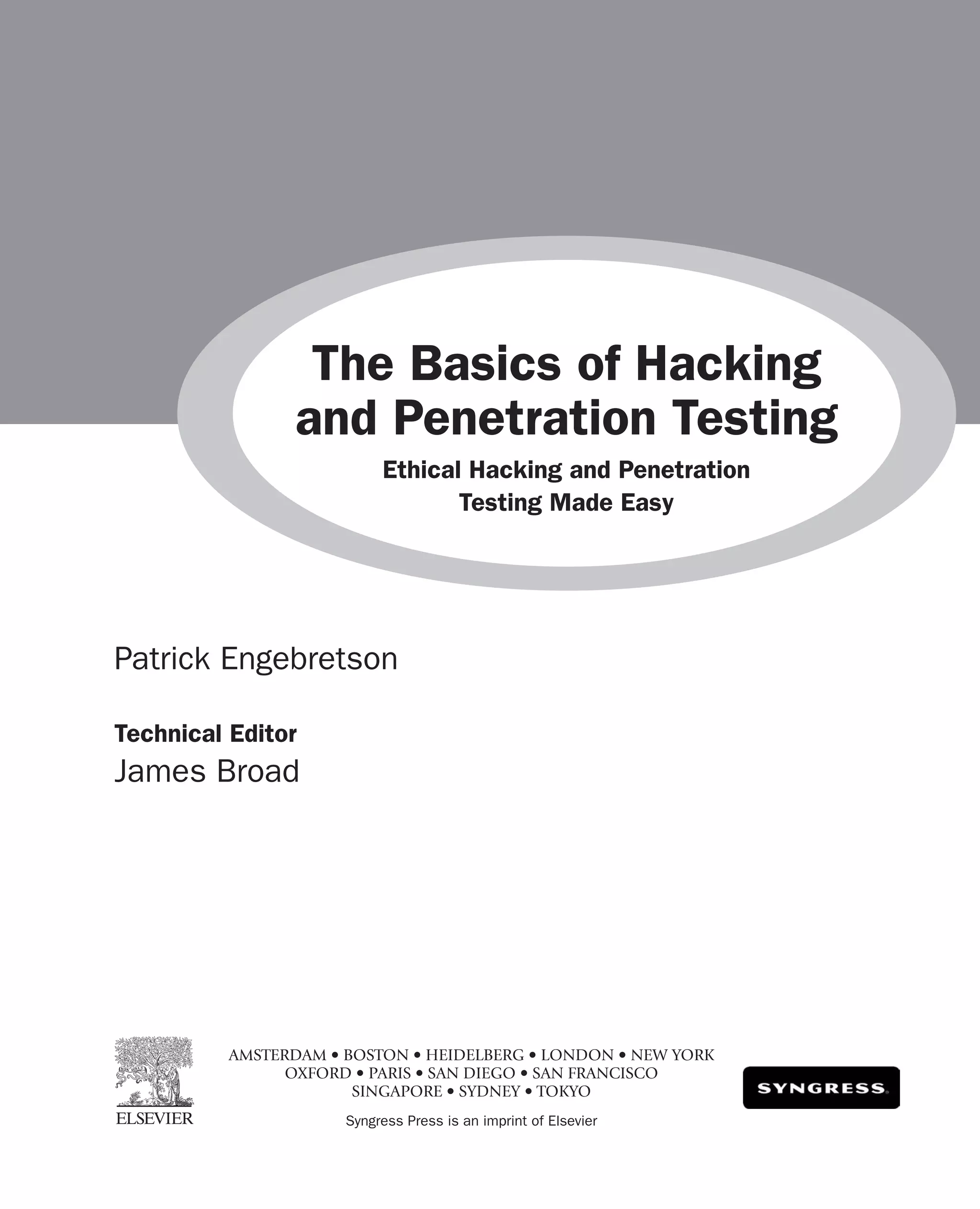 167 the basics of hacking and penetration testing ethical hacking and ...
