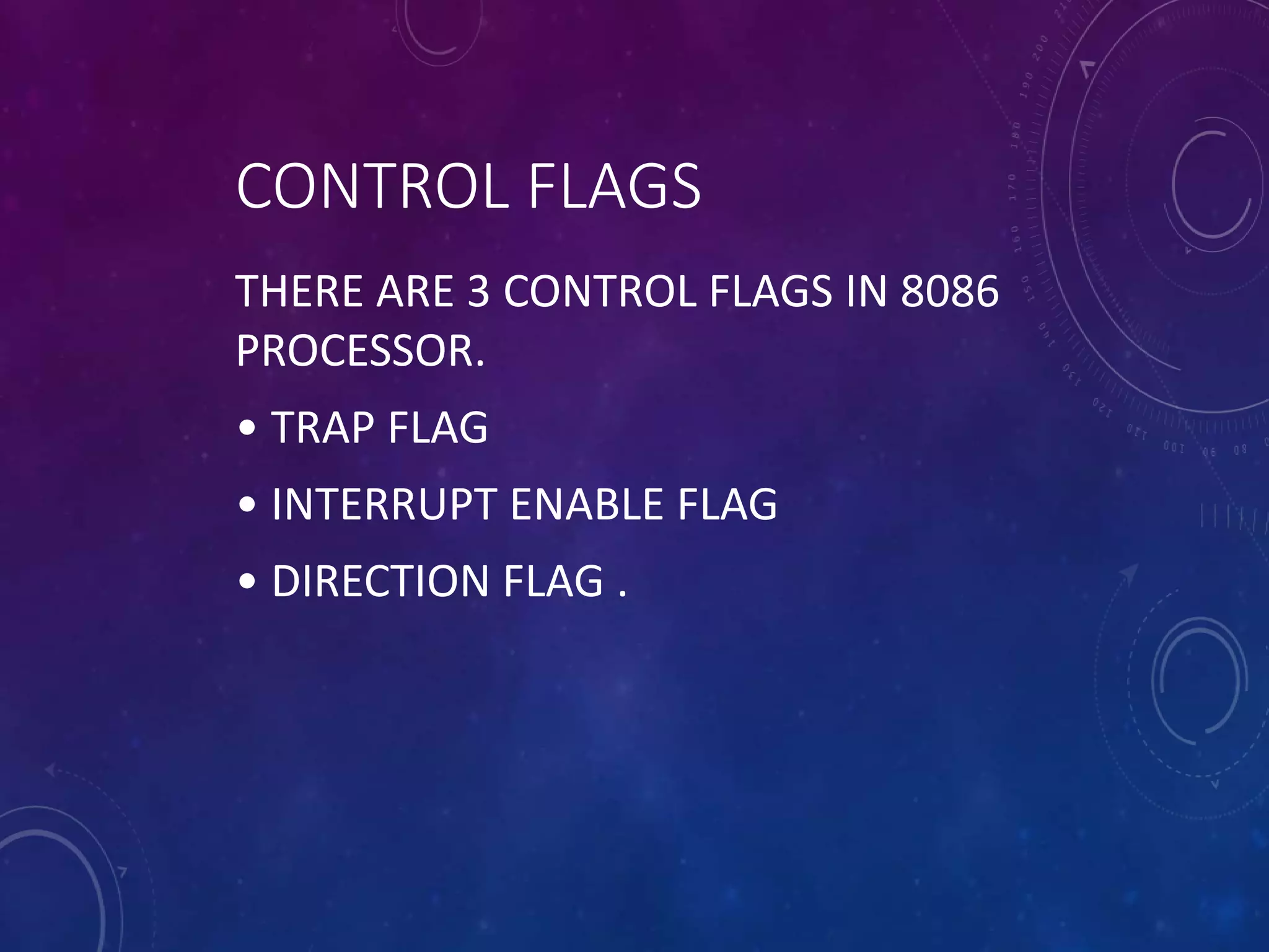flag register of 8086 | PPTX