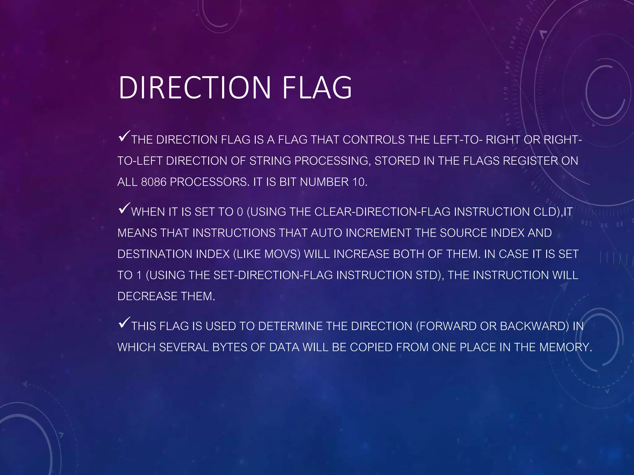 flag register of 8086 | PPTX