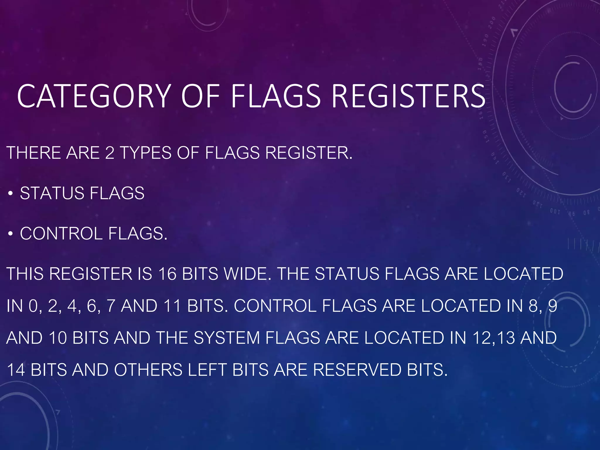 flag register of 8086 | PPTX