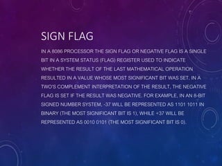 flag register of 8086 | PPTX