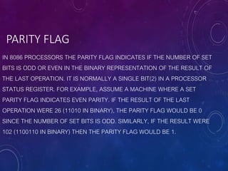 flag register of 8086 | PPTX
