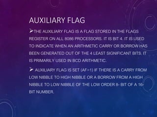 flag register of 8086 | PPTX