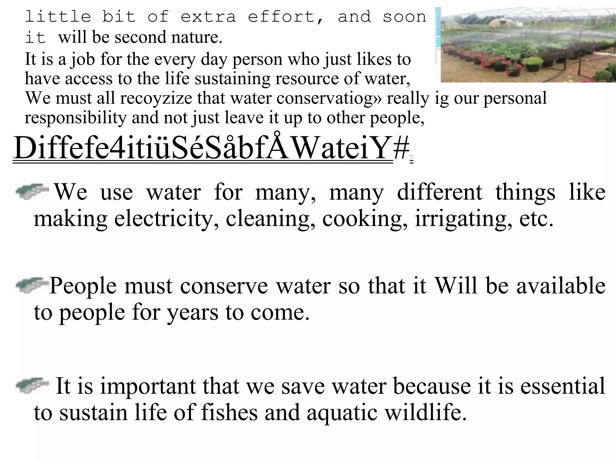 Water conservation | PPT