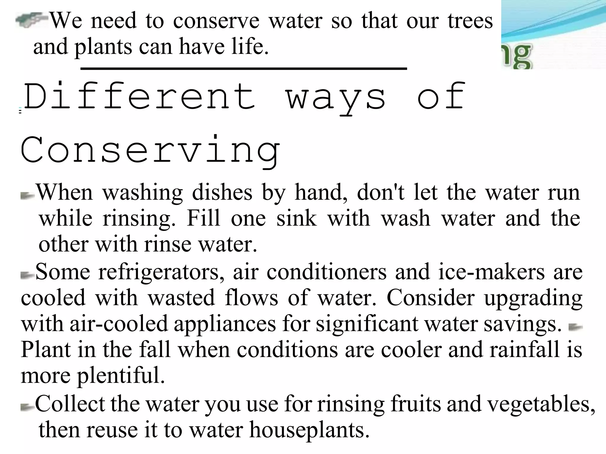 Water conservation | PPT
