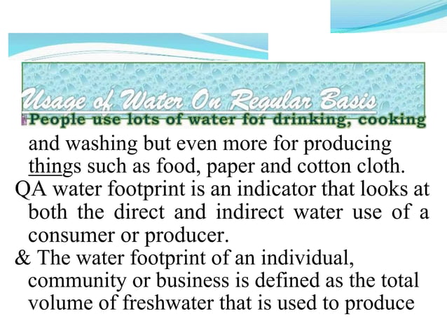 Water conservation | PPT