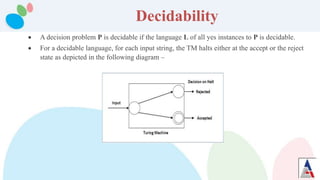 Theory of computation toc computer science | PPTX | Programming Languages | Computing