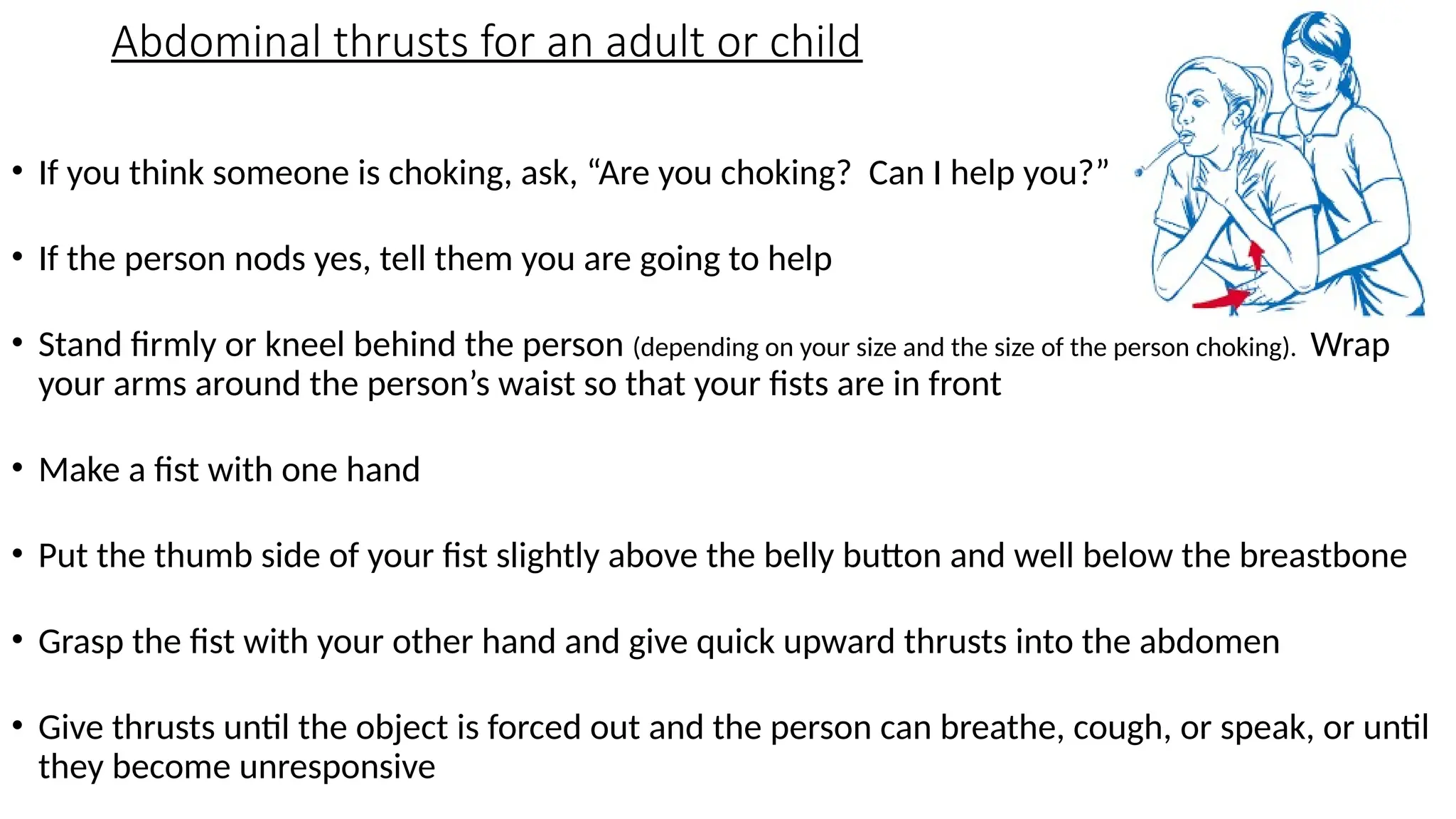 Choking management in adult and children | PPT