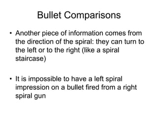 Forensic ballistics_identification and interpretation | PPT