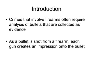 Forensic ballistics_identification and interpretation | PPT