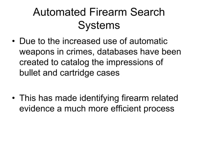 Forensic ballistics_identification and interpretation | PPT