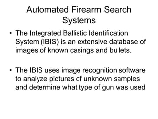 Forensic ballistics_identification and interpretation | PPT