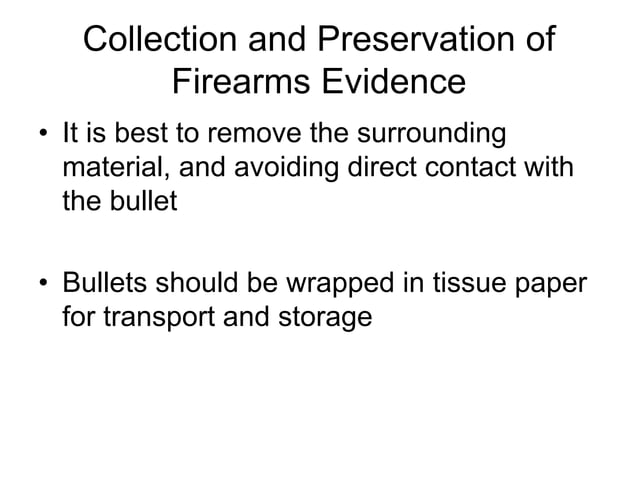Forensic ballistics_identification and interpretation | PPT