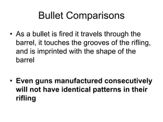Forensic ballistics_identification and interpretation | PPT