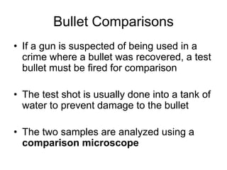 Forensic ballistics_identification and interpretation | PPT