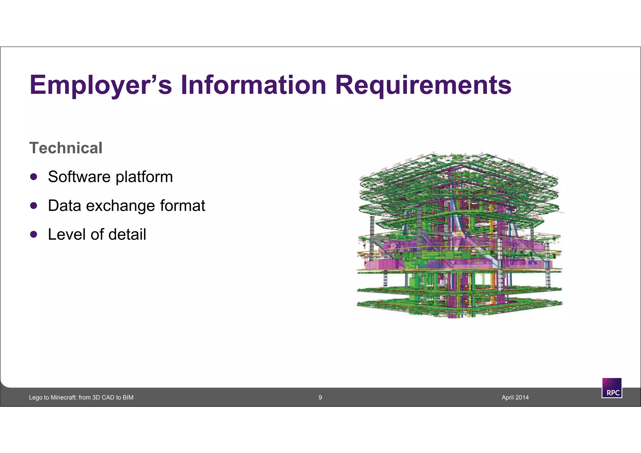 BIM SHOW LIVE 14 - Lego to Minecraft: from 3D CAD to BIM | PDF