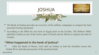 Comprehensive Overview of the Old Testament Historical Books and Their ...