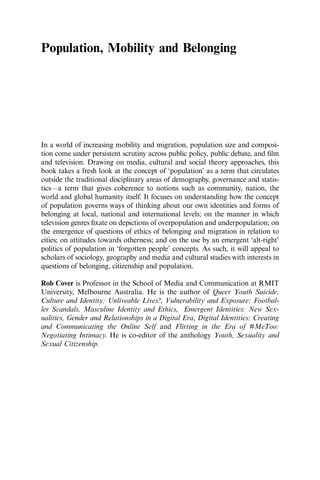 Population Mobility And Belonging Understanding Population Concepts In ...