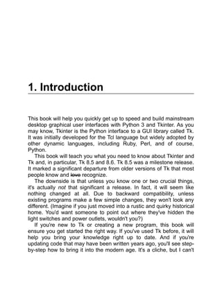 Modern Tkinter For Busy Python Developers Mark Roseman | PDF
