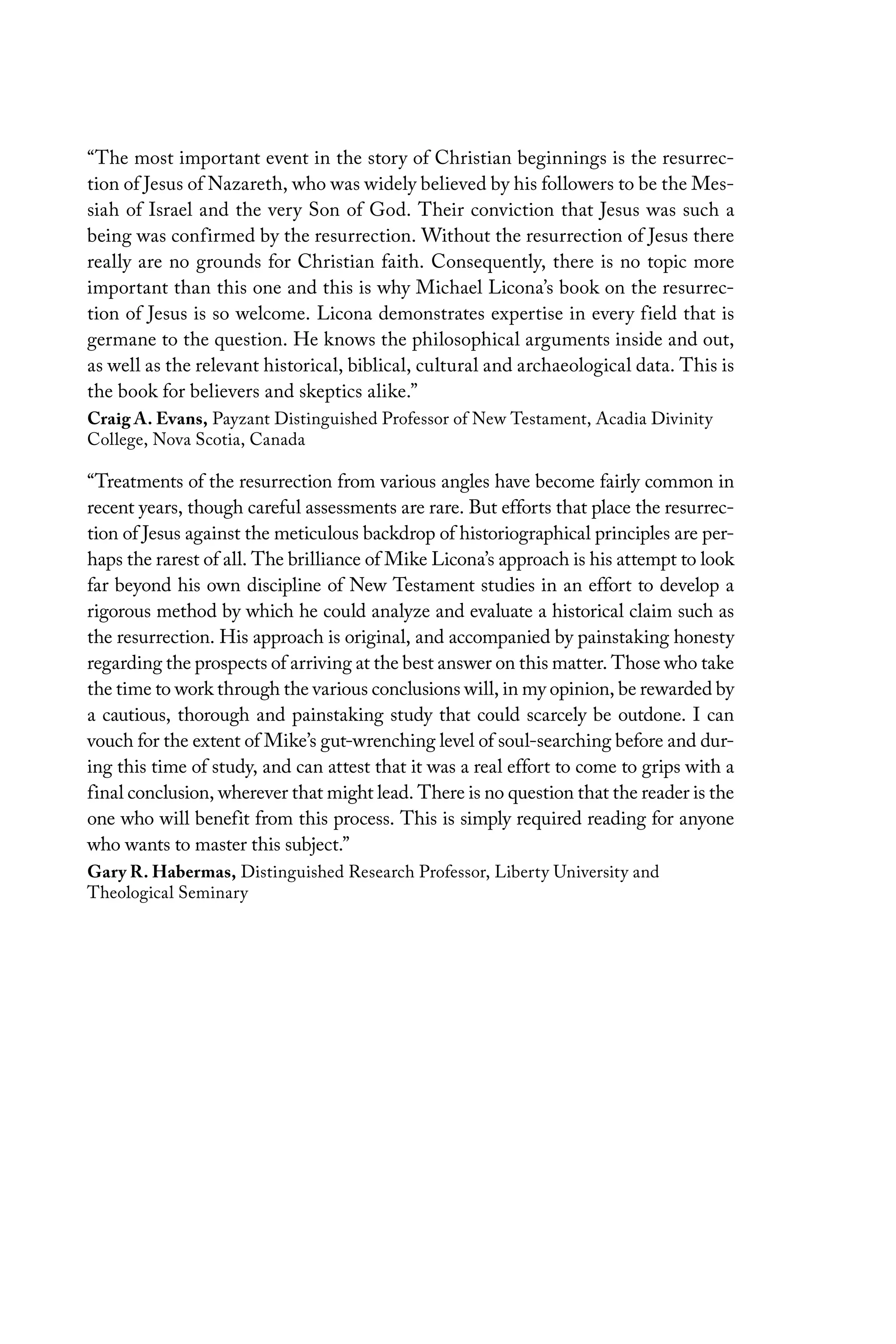 The Resurrection Of Jesus A New Historiographical Approach Michael R ...