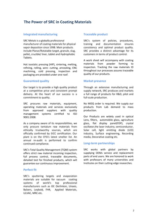 （New）Coating Materials - SRC Metals | PDF