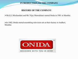 ONIDA PRESENTATION | PPTX