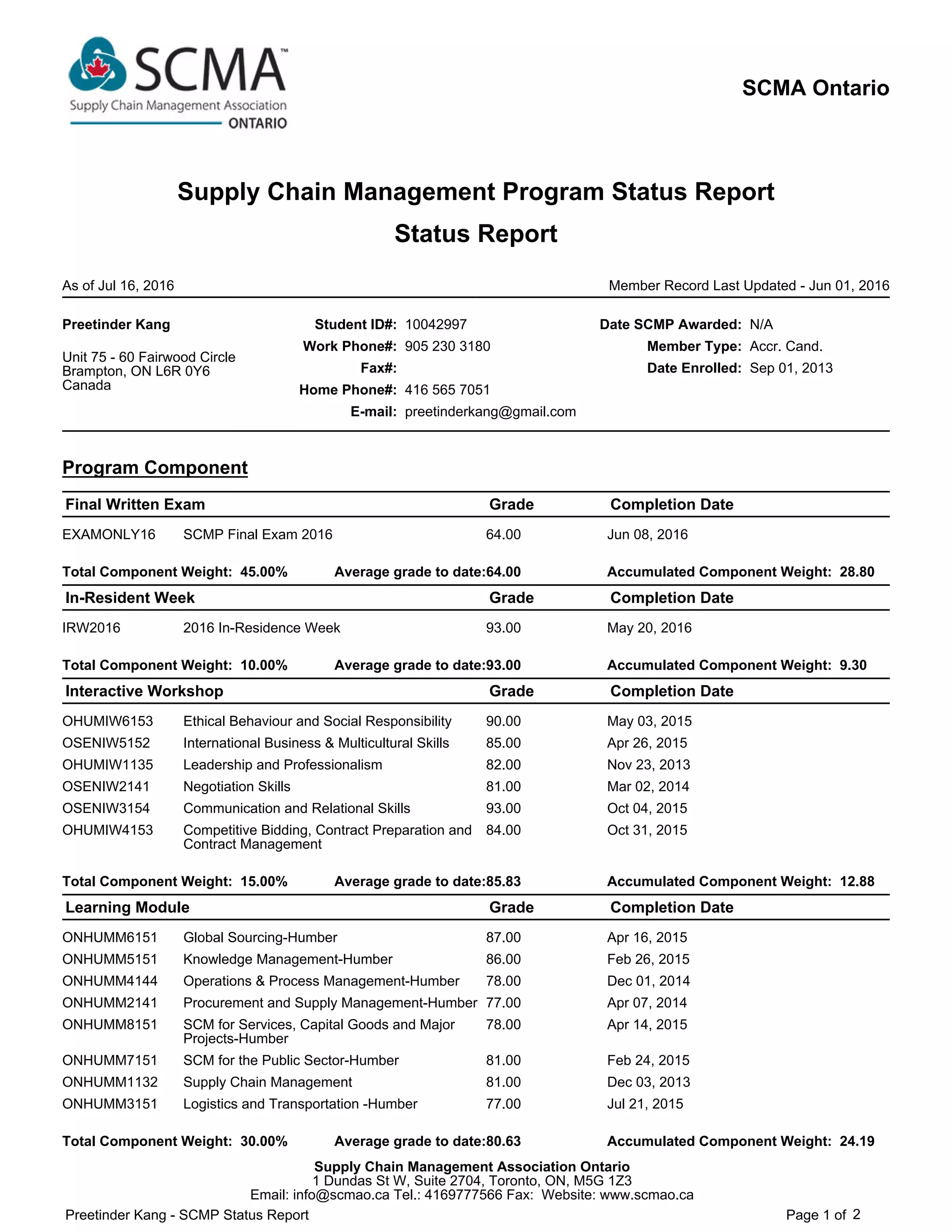 Preetinder_Kang_Status_Report | PDF