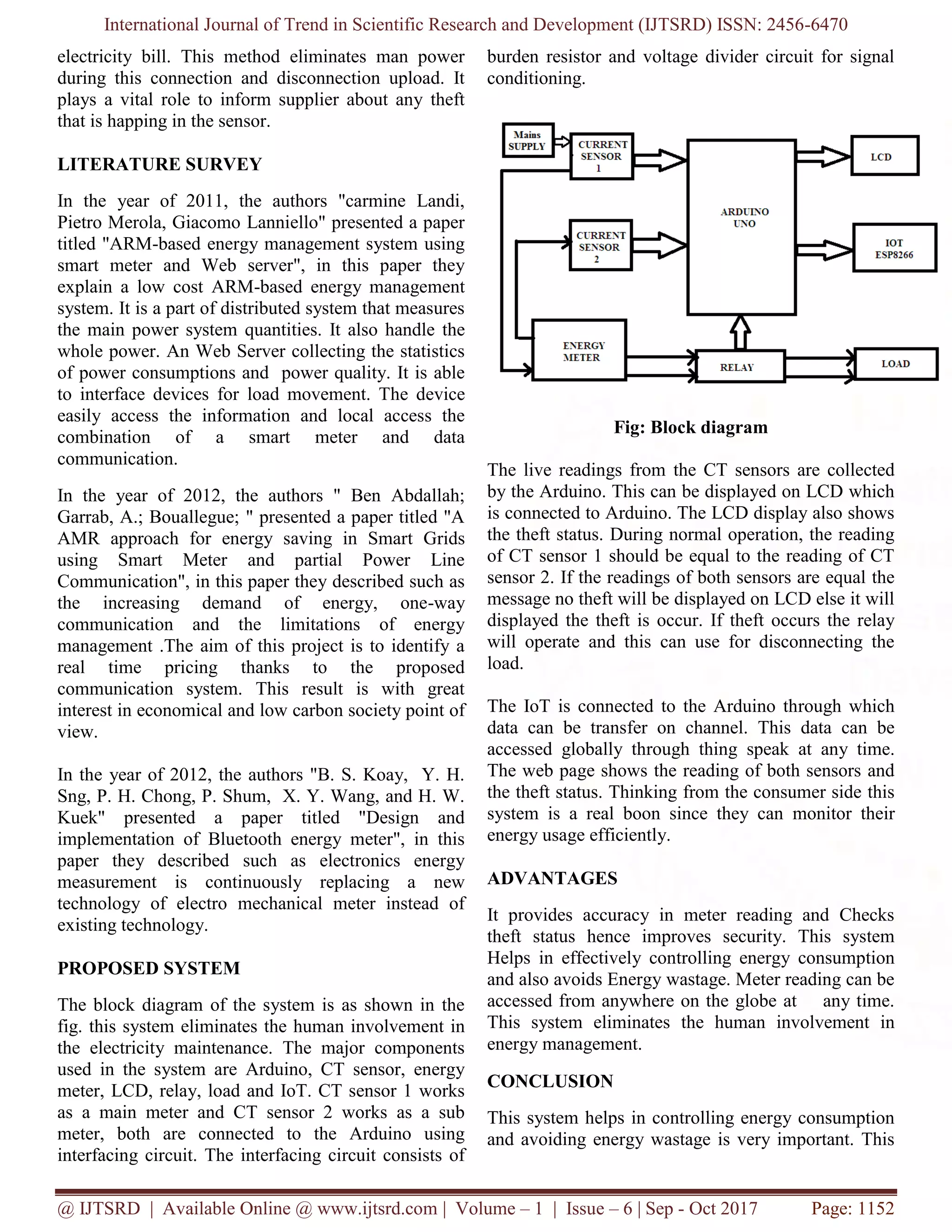 IoT Based Smart Energy Meter | PDF