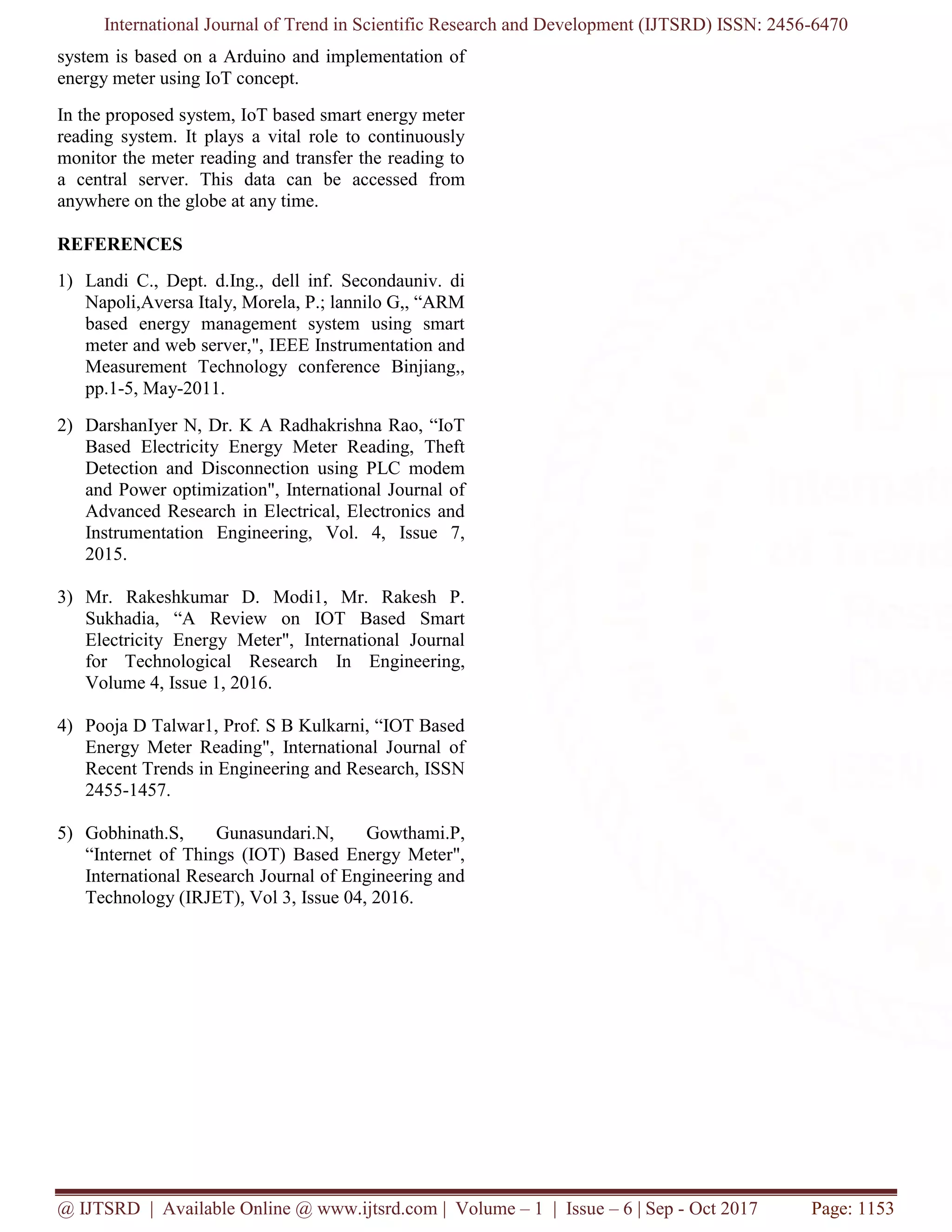 IoT Based Smart Energy Meter | PDF