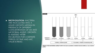 Microbiological culture sensitivity tests | PDF