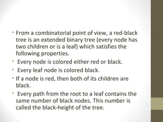 Red-black trees | PPT