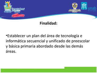 Plan de Area de Informática | PPT