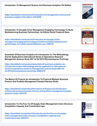 Introduction To Business Management 11th Edition Prof Ja ...
