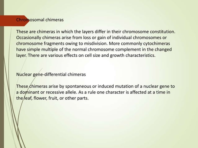 endoduplication and chimera.ppt | Biological Sciences | Science