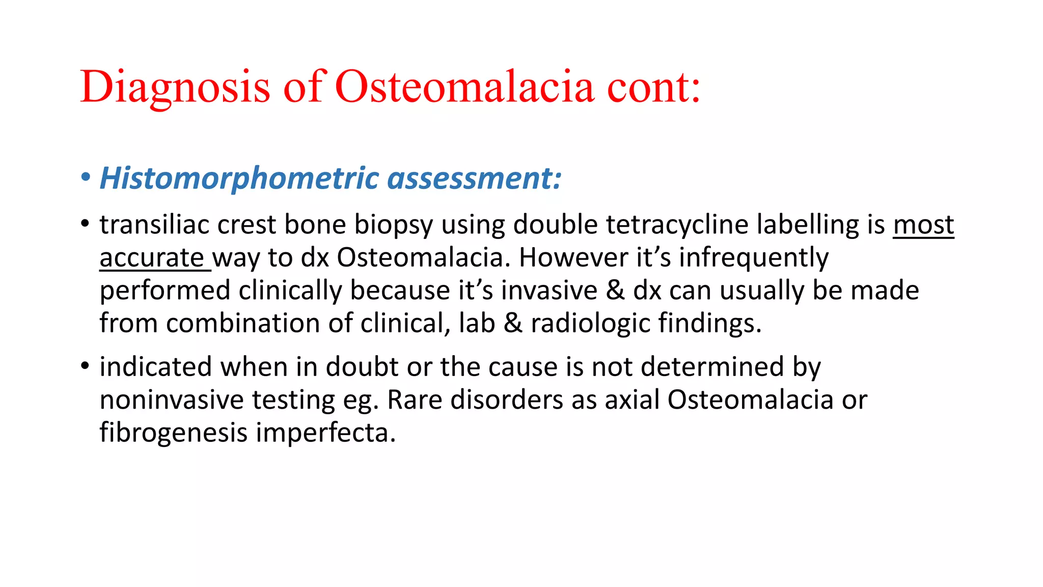 Osteomalacia & Rickets | PPTX | Bone and Joint Conditions | Diseases ...
